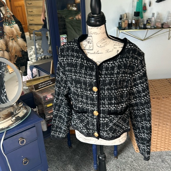 SHEIN | Jackets & Coats | Tweed Jacket | Poshmark